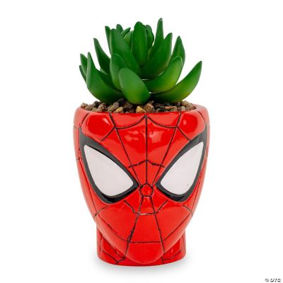 Marvel Comics Spider-Man 3-Inch Ceramic Mini Planter With Artificial ...