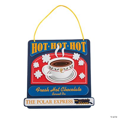 The Polar Express™ Hot Chocolate Sign Craft Kit - Makes 12