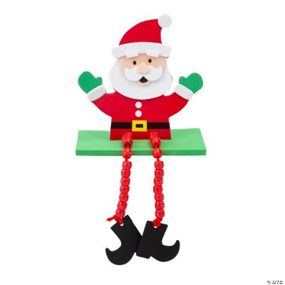 Santa Beaded Dangle-Leg Craft Kit - Makes 12