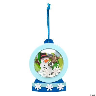 Shaker Snow Globe Ornament Craft Kit - Makes 12