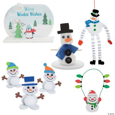 Bulk Snowy Scene Craft Kit Assortment Kit - Makes 60