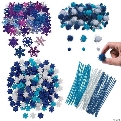 Bulk 1500 Pc. Winter Craft Supply Assortment Kit