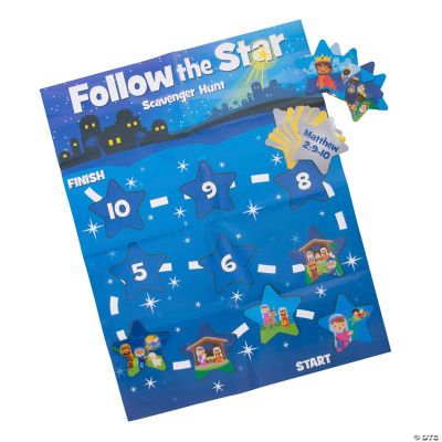 Follow the Star Scavenger Hunt Game - 22 Pc. | Oriental Trading