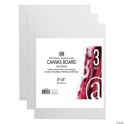 Art Advantage Canvas Board - 8 x 8 in. 3 pc. (3 Sets)