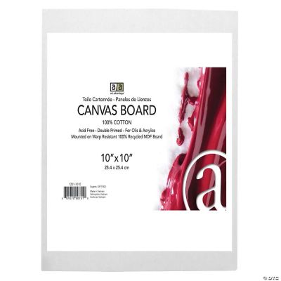 Art Advantage Canvas Board - 10 x 10 in. (6 Pack)