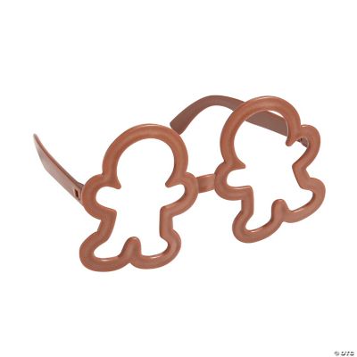 Kids Gingerbread Fun Glasses - 12 Pc.
