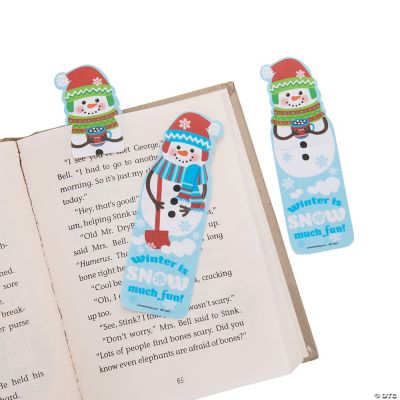 Bulk 48 Pc. Snowman Clip Bookmarks | Oriental Trading