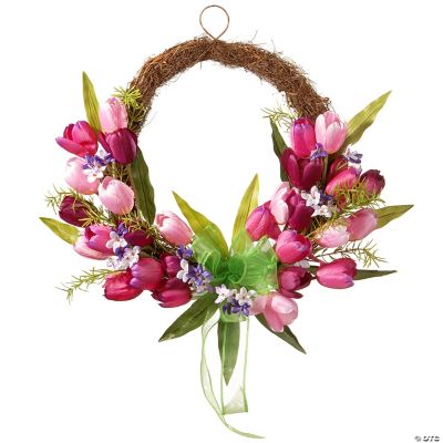 National Tree Company 20" Tulip Twig Wreath | Oriental Trading