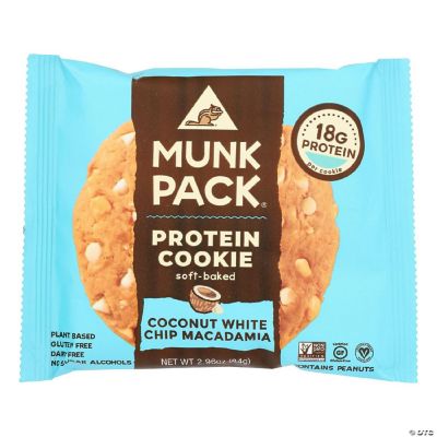 Munk Pack Protein Cookie Coconut White Chocolate Chip Macadamia 2.96 oz ...