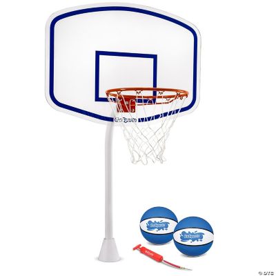 GoSports Deck-Mounted Splash Hoop Elite Inground Pool Basketball Game