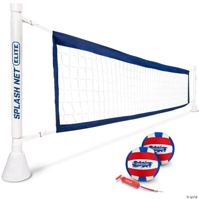 Gosports deck-mounted splash net elite inground pool volleyball game ...