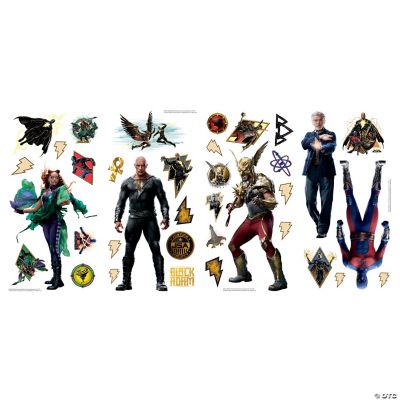 Black adam peel & stick wall decals | Oriental Trading