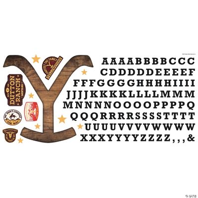 Yellowstone dutton ranch logo giant peel & stick wall decals | Oriental ...