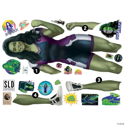 She hulk giant peel & stick wall decals | Oriental Trading