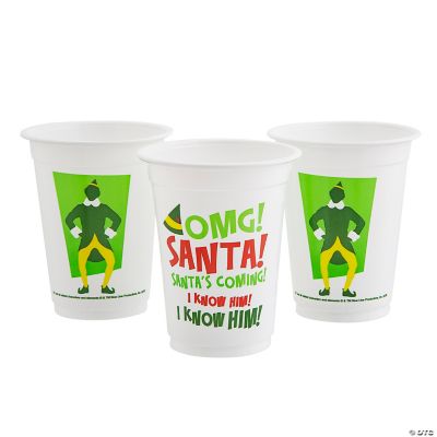 4 1/2" 16 oz. Bulk 50 Ct. Buddy the Elf™ Disposable Plastic Cups ...