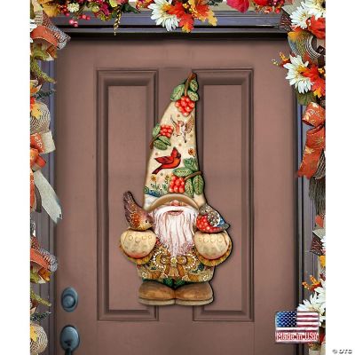 Designocracy Fall Dwarf Halloween Door Decor Thanksgiving Halloween ...