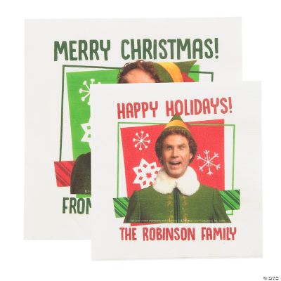 Bulk 50 Ct. Personalized Buddy the Elf™ Napkins | Oriental Trading