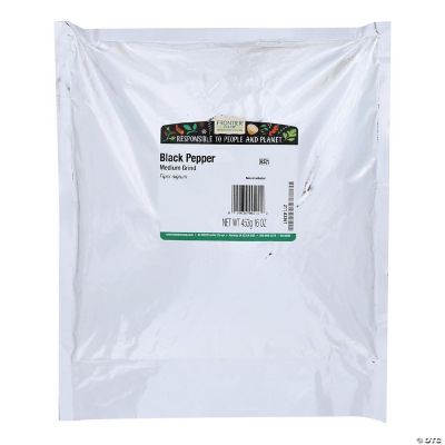 Frontier Herb Pepper Black Medium Grind Dustless 30 Mesh Single Bulk ...
