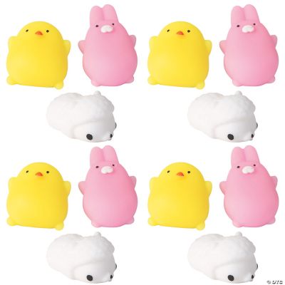 Adorable Mini Easter Animals Mochi Squishies - 72 Pc. | Oriental Trading