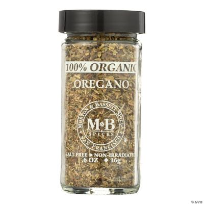 Morton and Bassett 100 percent Organic Seasoning Oregano .7 oz Pack of ...