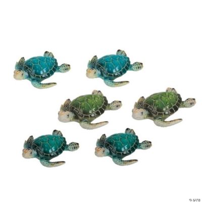 FC Design 6-PC Blue and Green Mini Sea Turtle Toy 3.25"W Cute Sea ...