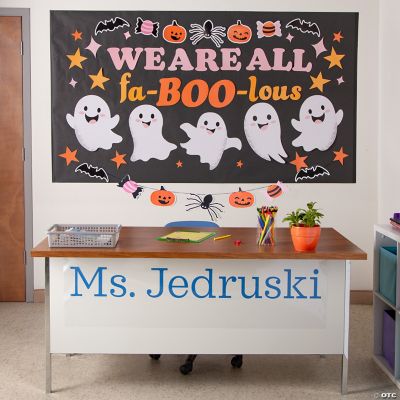 Personalized Halloween Teacher Desk Decorating Kit - 51 Pc. | Oriental ...