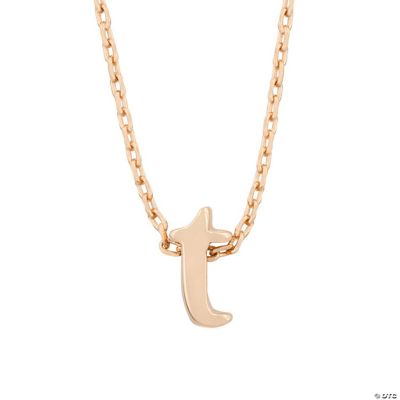 J Goodin Rosegold Finish Initial T Pendant