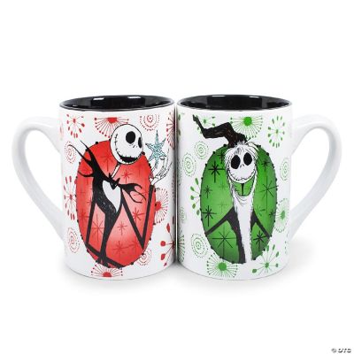 Nightmare Before Christmas Jack Holiday Mugs, Set of 2 Each Holds 14 ...