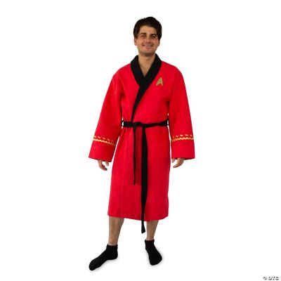 Star Trek: The Original Series Waffle-Weave Cotton Adult Robe Red ...