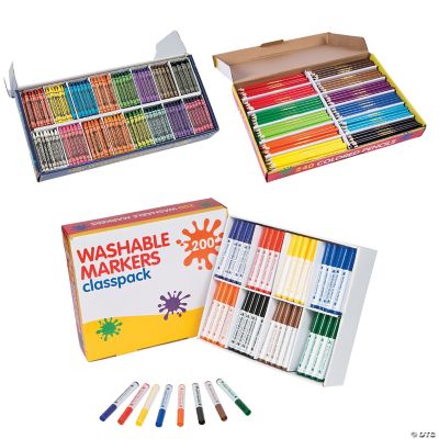 Bulk 1240 Pc. Coloring Supplies Classroom Assortment | Oriental Trading