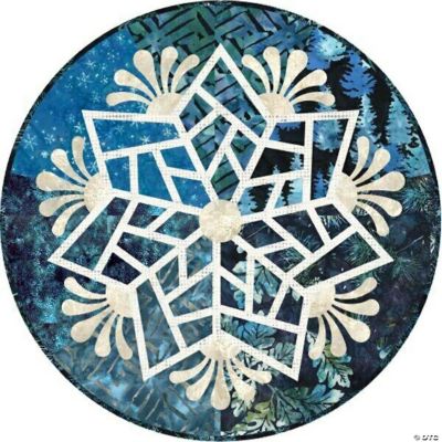 Table Topper Kit~Scandinavian Snowflake~ICE BLUE JNSS-190~Fabric for 4 ...