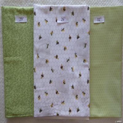 Chelsea Bees Green 2 Yds 14 inches Cotton Fabric Last of the Best End ...