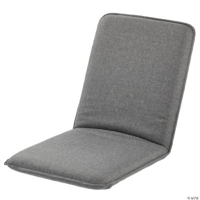mDesign Reclining Adjustable Folding Floor Chair Seating with Back ...
