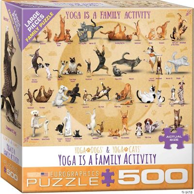 Yoga is a Family Activity 500 Piece Jigsaw Puzzle | Oriental Trading