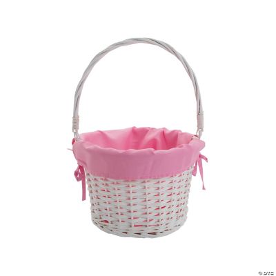 White Easter Basket with Liner | Oriental Trading