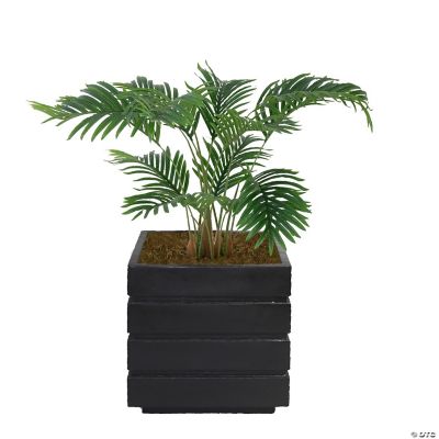 39" Palm Tree With Fiberstone Planter