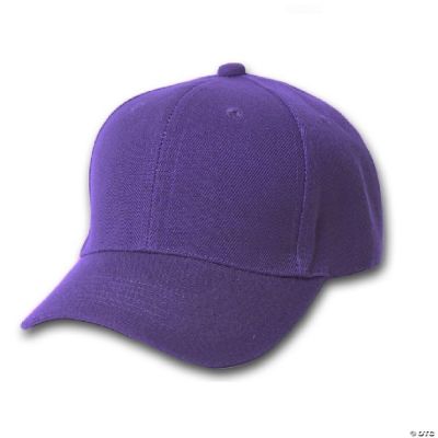 Set of 3 Plain Baseball Cap - Blank Hat with Solid Color and (Purple ...