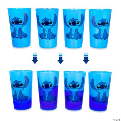 Disney Lilo & Stitch Color-Changing Plastic Cups Set of 4 | Oriental ...