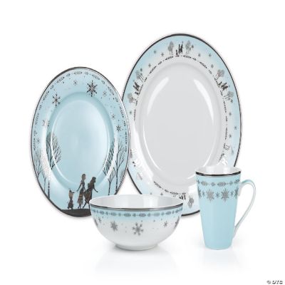 Disney Frozen 2 Anna & Elsa Ceramic Dining Set Collection 16-Piece ...