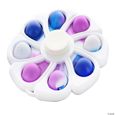 Pop Fidget Toy Spinner White Flower 8-Button Bubble Popping Game ...