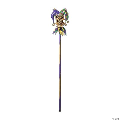 Psycho Mardi Gras Jester Cane Adult Costume Accessory | Oriental Trading