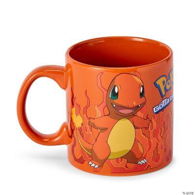 Pokémon Charmander Orange Foil Print Ceramic Coffee Mug Holds 20 Ounces ...