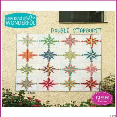 Double Starburst Pattern 82x82 Using Quick Straight Ruler Sew Kind of ...