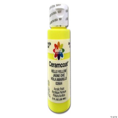 Delta Ceramcoat Acrylic 2oz Hello Yellow