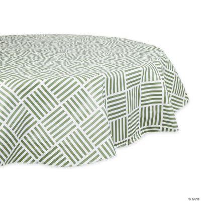Artichoke Grid Vinyl Tablecloth 70 Round