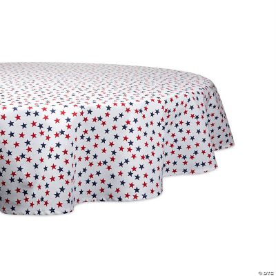 Americana Stars Print Tablecloth 70 Round | Oriental Trading