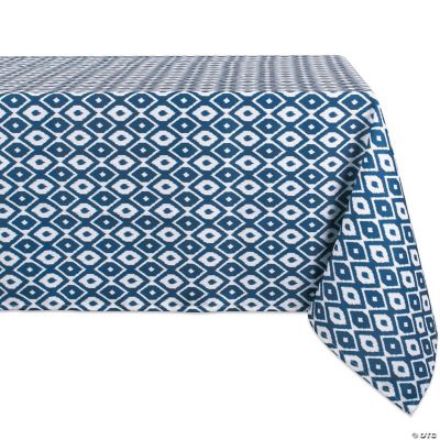 Blue Ikat Outdoor Tablecloth 60X84 | Oriental Trading