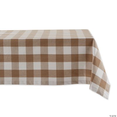 Stone Buffalo Check Tablecloth 60X104"