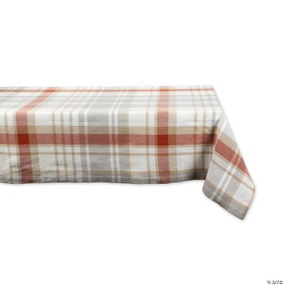Thanksgiving Cozy Picnic, Plaid Tablecloth 60X104" | Oriental Trading