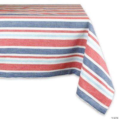 Patriotic Stripe Tablecloth 60X120
